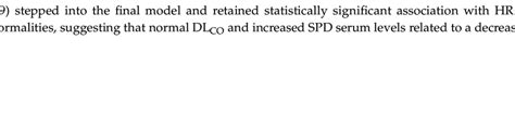 Logistic Regression Model For Predictors Associated To The Presence Of