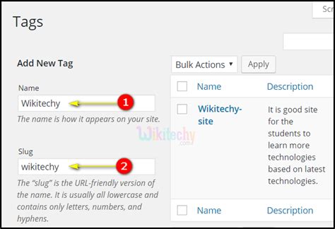 Wordpress Add Tags Wordpress Tutorial Wikitechy