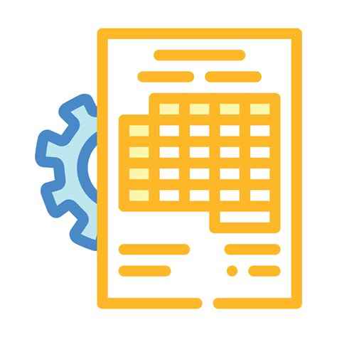 Accounting Working Process Erp Color Icon Vector Illustration 17292040 Vector Art At Vecteezy