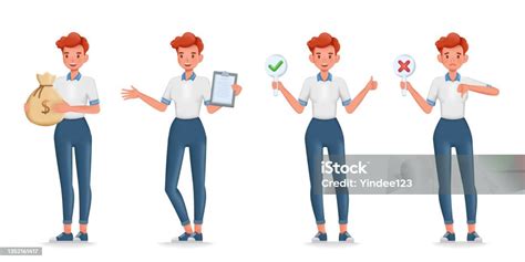 3d 벡터 비즈니스 우먼 캐릭터 일러스트 디자인 세트 다양한 액션으로 프리젠 테이션 사무실 계획 사고 및 경제 분석 에서 일하는 사람들 검색에 대한 스톡 벡터 아트 및 기타