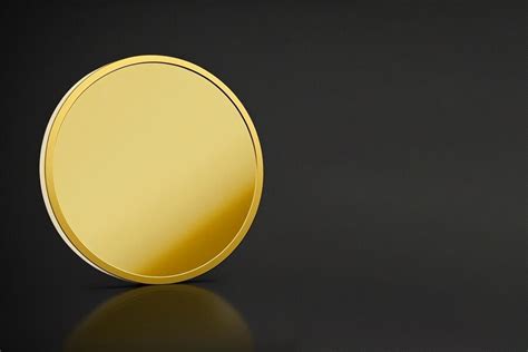 투명한 배경에 금화 모형 현실적인 황금 모의 돈 동전 Ai 세대 프리미엄 사진