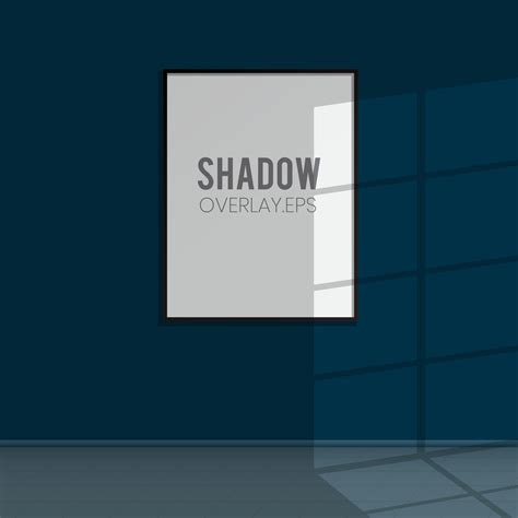 Windows Shadow Overlay Scene And A Potrait Frame In The Room Wall Vector Art At Vecteezy