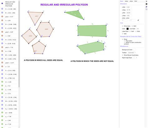 Regular And Irregular Polygons Irregular Polygons Definition