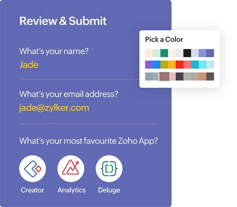 Custom Ui Builder Personalized Ui Zoho Creator