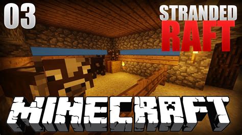 Membuat Kandang Sapi Minecraft Survival Stranded Raft 03 Youtube