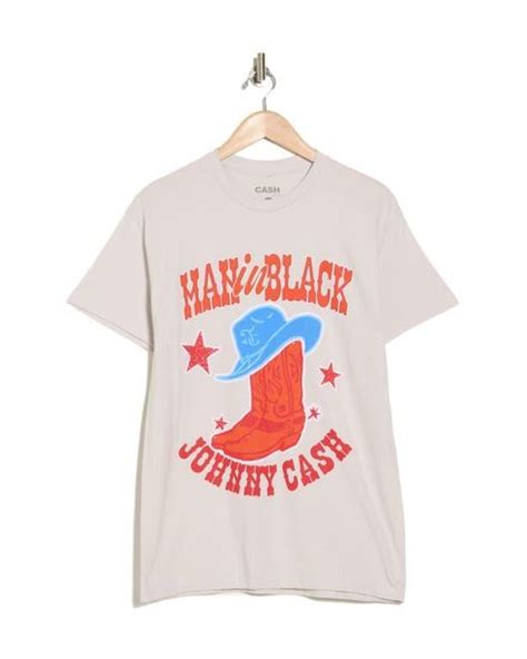 Merch Traffic Johnny Cash In White For Men Lyst