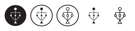 Bpm Icon Set Black Filled And Outlined Style 50219291 Vector Art At