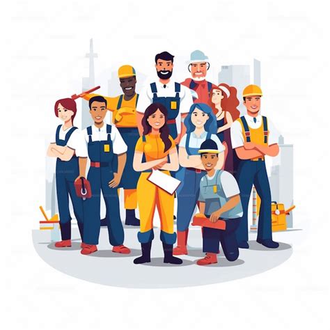 Page 2 Laborers Working Together Vectors And Illustrations For Free