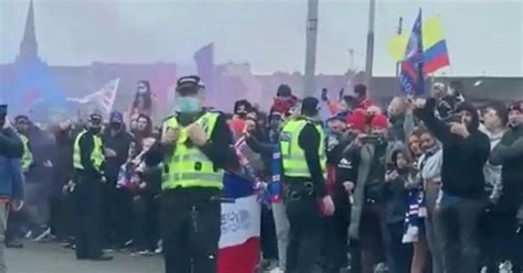 Steven Gerrard Mobbed By Rangers Fans Outside Ibrox As Win Puts Them On