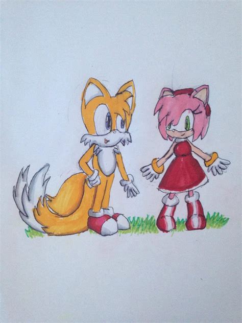 Amy And Tails By Allicali On Deviantart