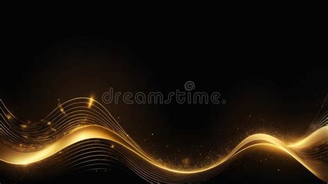 Waveform Smooth Curved Lines Abstract Design Element Technological