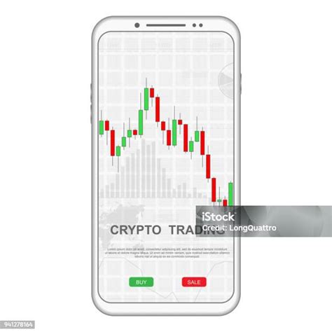 암호화 거래 전화 경제에 대한 스톡 벡터 아트 및 기타 이미지 경제 공란 그래프 Istock