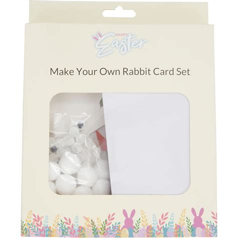 Easter Make Your Own Rabbit Card Set Wilko
