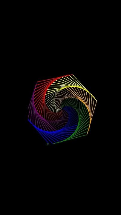 ⚡🌟 𝗞𝗔𝗟𝗘𝗜𝗗𝗢𝗦𝗖𝗢𝗣𝗘 With Turtle🎨🌈🔥 Kaleidoscope Illusion Wow