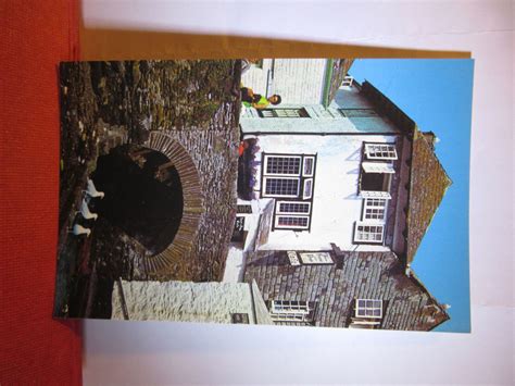 The House On Props Polperro Cornwall Unused Postcard Dated 1970 On