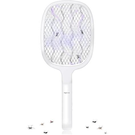 Raquette Anti Moustique Raquette Electrique Insectes 3000V Pliable