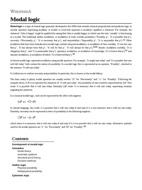 modal logic pdf modal logic logic