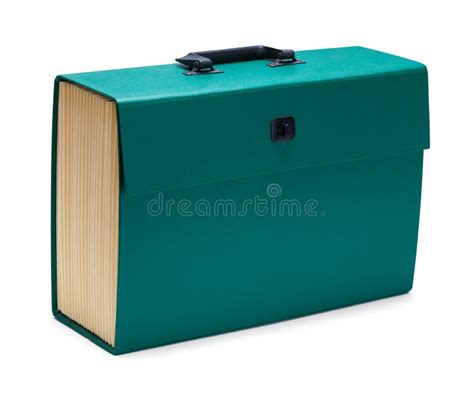 Green File Folder Stock Image Image Of Large File