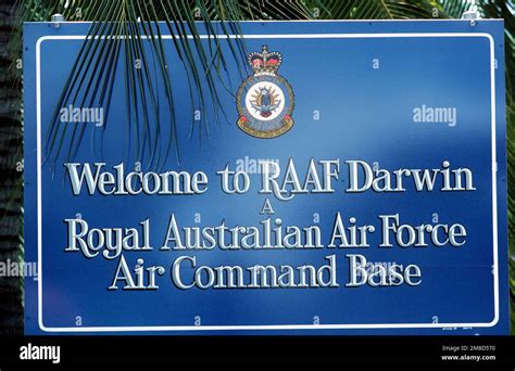 A View Of The Front Gate Of The Royal Australian Air Force RAAF Air