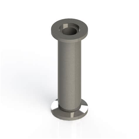 Nipple Full Degrees KF Vacuum Fittings ISO KF Flange Size NW Stainless Steel