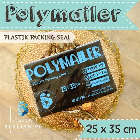 Jual Plastik Polymailer Hitam 25 X 35 Cm Plastik Packing Jilbab Plastik Packing Lem Amplop
