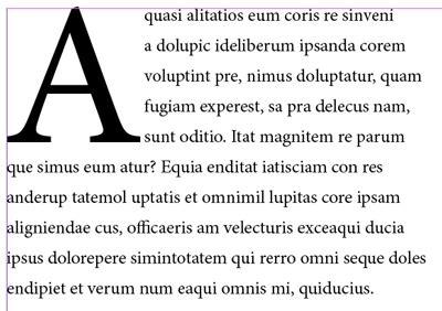 Drop Cap With Adjacent Text Wrap CreativePro Network