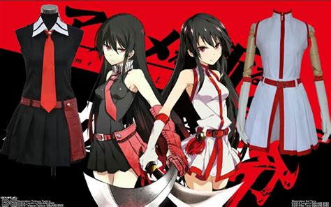 Anime Akame Ga Kill Akame Kurome Uniform Cosplay Costume