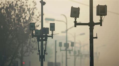 Premium Photo Pollution Sensors Dot The City Monitoring Air Quality In Realtime Ai Generated