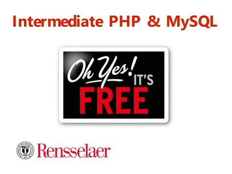 ppt intermediate php and mysql powerpoint presentation free download