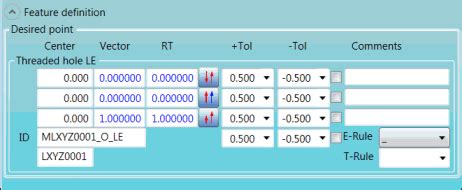 Completing The Feature Definition Group For A Standard Part Feature