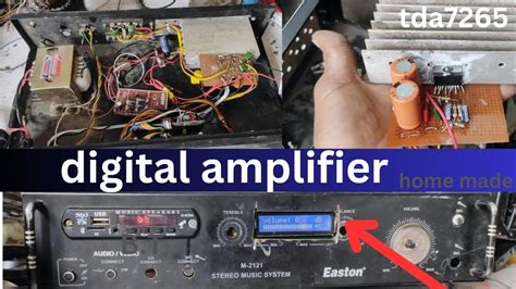 Digital Amplifier With Tda7265 Tda7439 Digital Sound Processor Bass Treble Mid 25W 25w