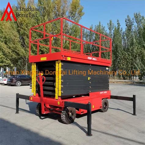 Semi Electric Scissor Lift Hydraulic Platform Lift Mobile Scissor Lift