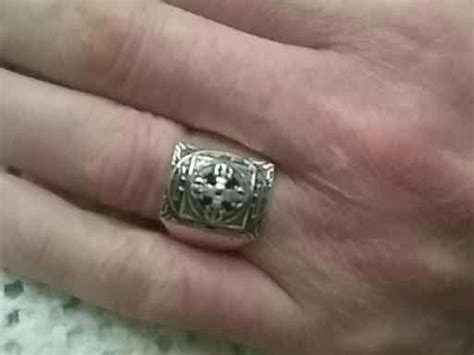 Cross Men Ring Signet Made Of 925 Solid Silver Size 8 To 14 Vy Jewelry