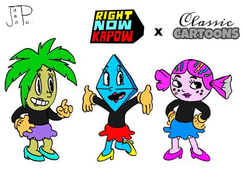 Right Now Kapow Girls As Classic Cartoons By Juanpadraws On Deviantart
