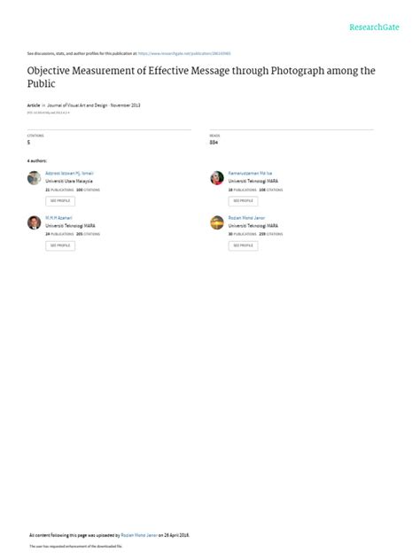 Objectivemeasurementofeffectivemessagethrough Pdf