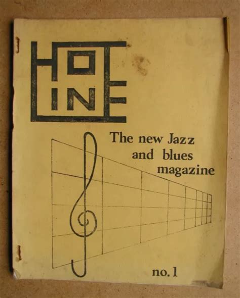 HOT LINE NO 1 The New Jazz And Blues Magazine 1960s Leicester