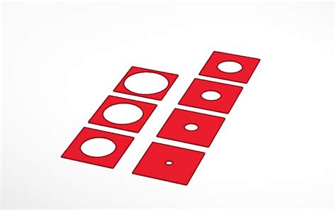 3d Design Inch Circles Tinkercad