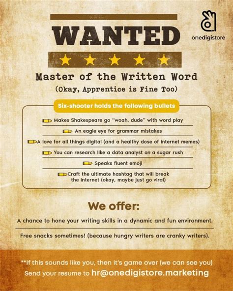 Onedigistore On Linkedin Internship Creativeagency Contentwriter