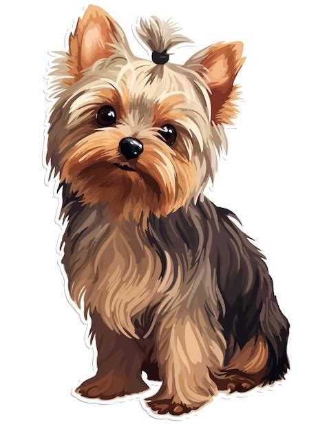작은 귀여운 강아지 그림 프리미엄 벡터