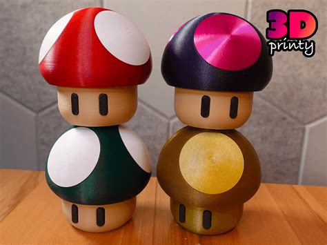 print in place twisty puzzle box mushroom sealed 3d model by