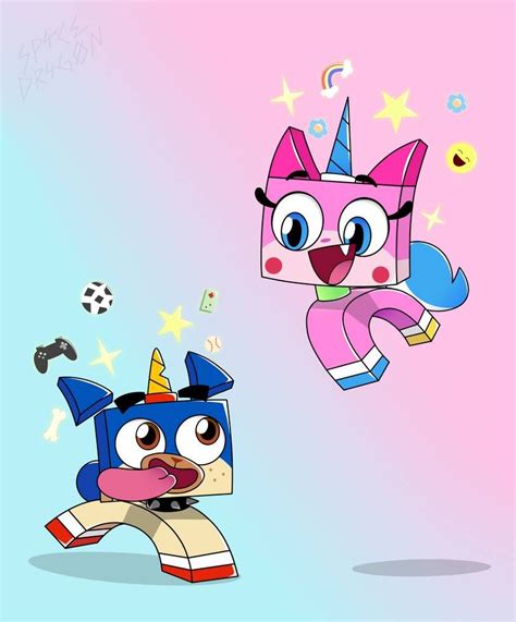 Unikitty And Puppycorn By Purplespacedragon On Deviantart Cartoon