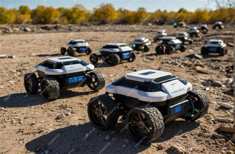 premium photo autonomous robots exploring rough terrain