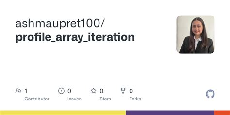 Github Ashmaupret100profilearrayiteration