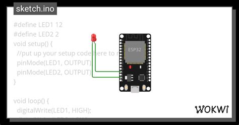 LED Bulb Wokwi ESP STM Arduino Simulator