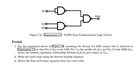 SOLVED B2 C Vout B1O B0O Figure 7 6 Experiment 7 NAND Gate