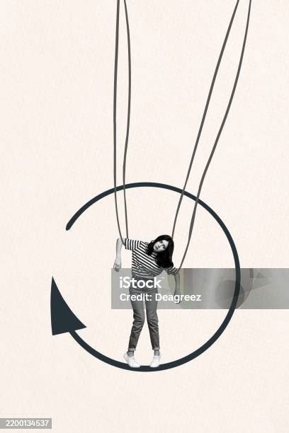 스케치 템플릿 디자인 3d 콜라주 합성물 고용 직업 작업 공간 모집 기업가 아가씨 스탠드 주기 화살 인형 20 24세에 대한 스톡 사진 및 기타 이미지 Istock