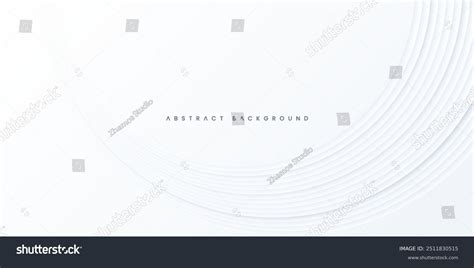 minimalist white grey concentric circles modern stock vector royalty free 2511830515