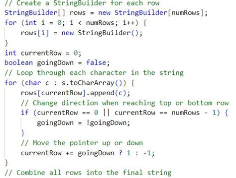 java codinginterview softwareengineering zigzagconversion leetcode
