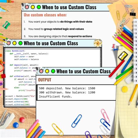 When To Use Custom Class In Python Programming Complete Coding Lessons