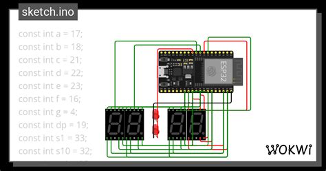 Hodiny Wokwi Esp32 Stm32 Arduino Simulator